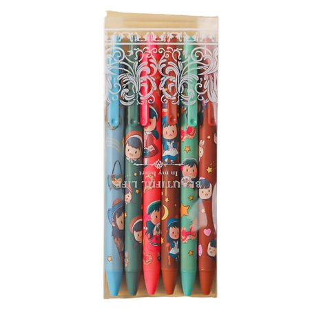 Cartoon Gel Ink Pens Set Cute Writing Pens Pens Stationery Office ...