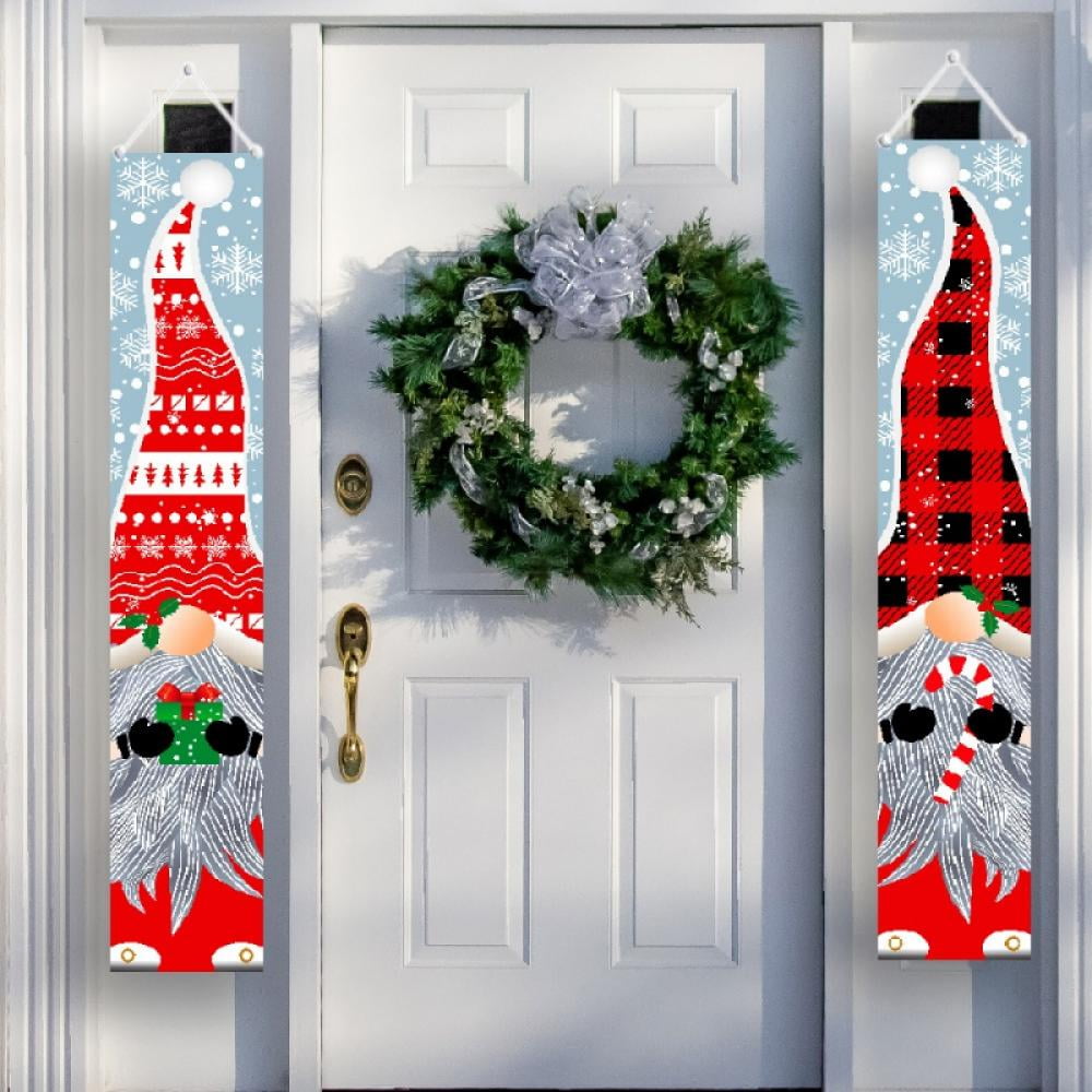 Christmas Door Banners, Christmas Porch Sign Decoration Christmas ...
