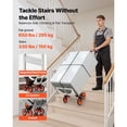 Aluminum Alloy Folding Stair Climbing Cart 6 Wheels, Telescopic Handle ...