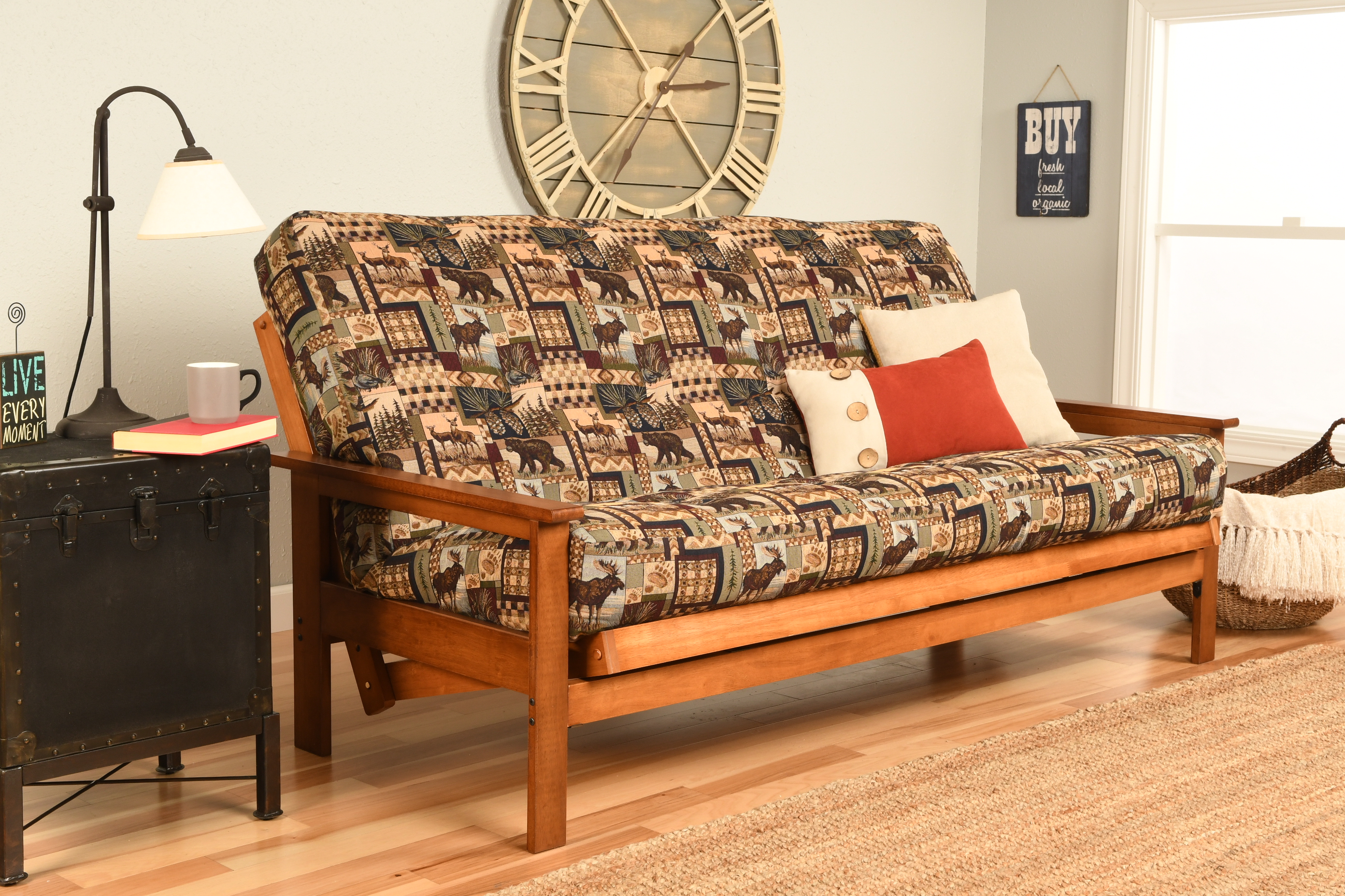 Albany Futon in Barbados Finish, Multiple Colors - Walmart.com