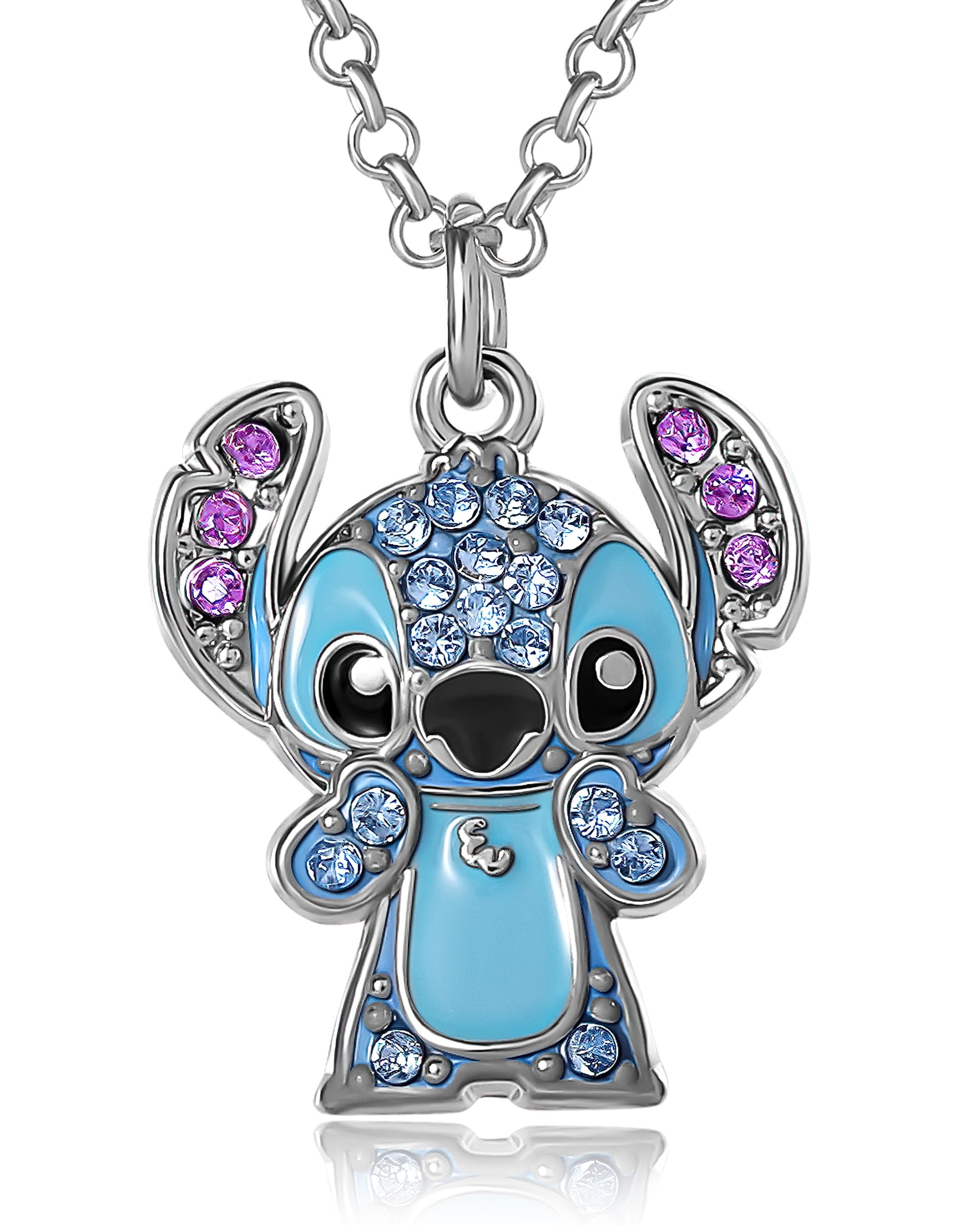 Collar Disney Stitch para mujer con cristal pavé y esmalte | Bodega ...