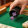 2Pcs 16mm Natural Crystal Mahjong Dice Set, 6 Sided Substantial Weight ...
