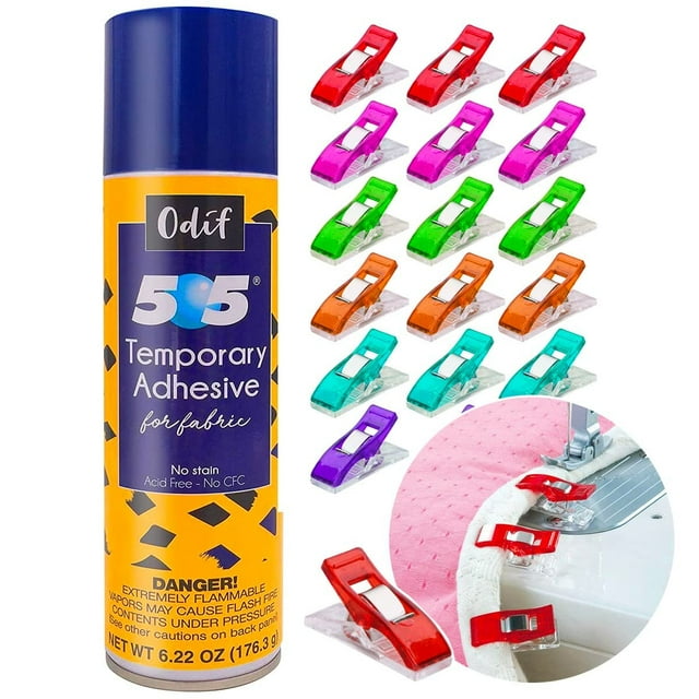 Odif 505 Spray and Fix Temporary Fabric Adhesive Basting Glue 6.22oz ...