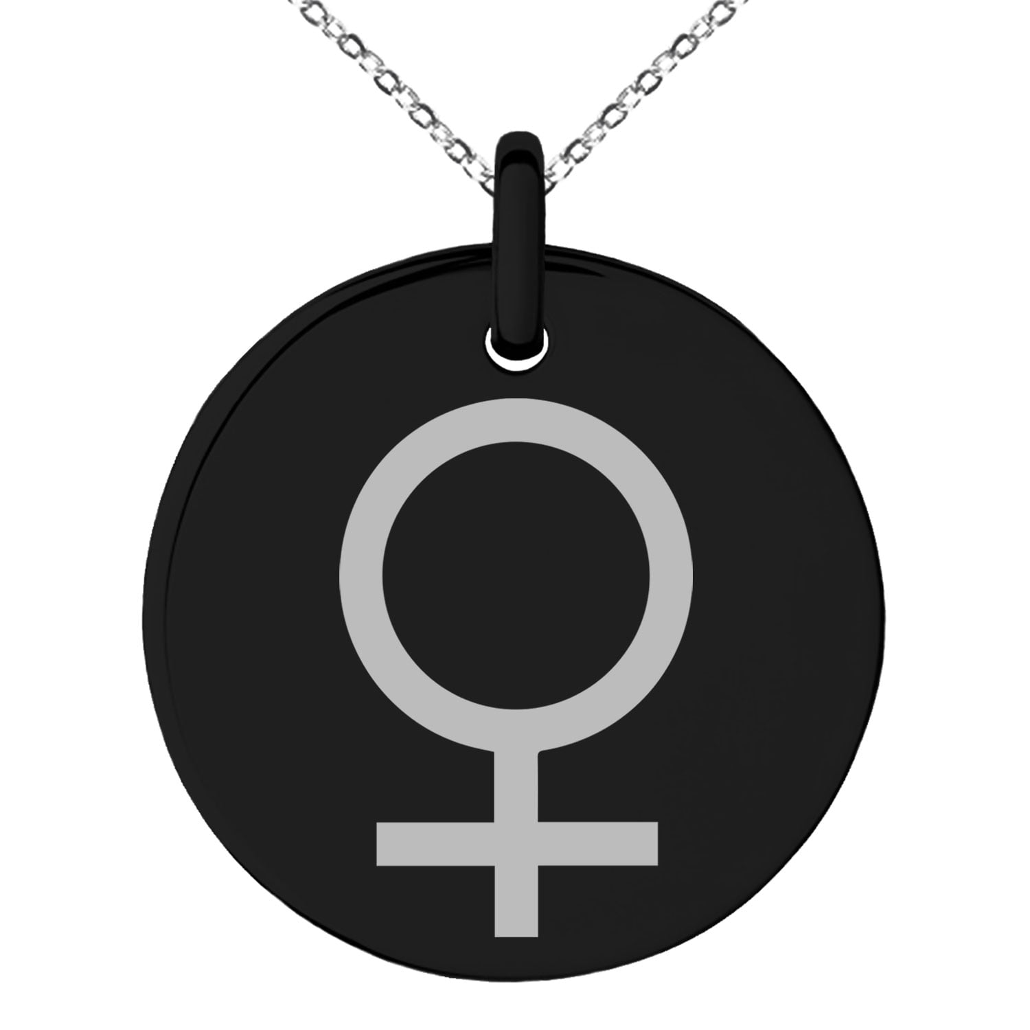 Stainless Steel Solar System Planetary Venus Engraved Small Medallion ...