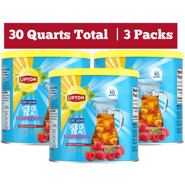 Lipton Diet Iced Tea Mix, Lemon Flavor, Powdered Drink, Makes 20 Quarts ...
