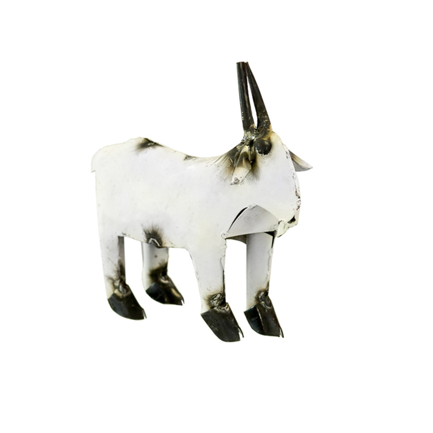 Rustic Arrow Mini Metal Goat Statue - Walmart.com