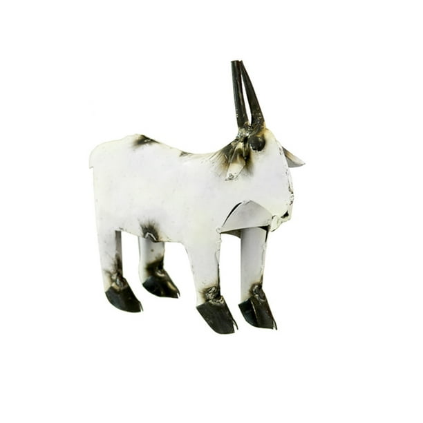 Rustic Arrow Mini Metal Goat Statue - Walmart.com