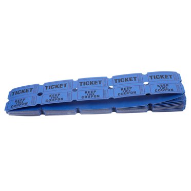 400 Double Stub Raffle Tickets Red/Blue - Keep This Coupon for Carnival ...