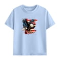 Boys 2 Piece Tracksuit Cool American Bald Eagle Flag Graphic T Shirt ...