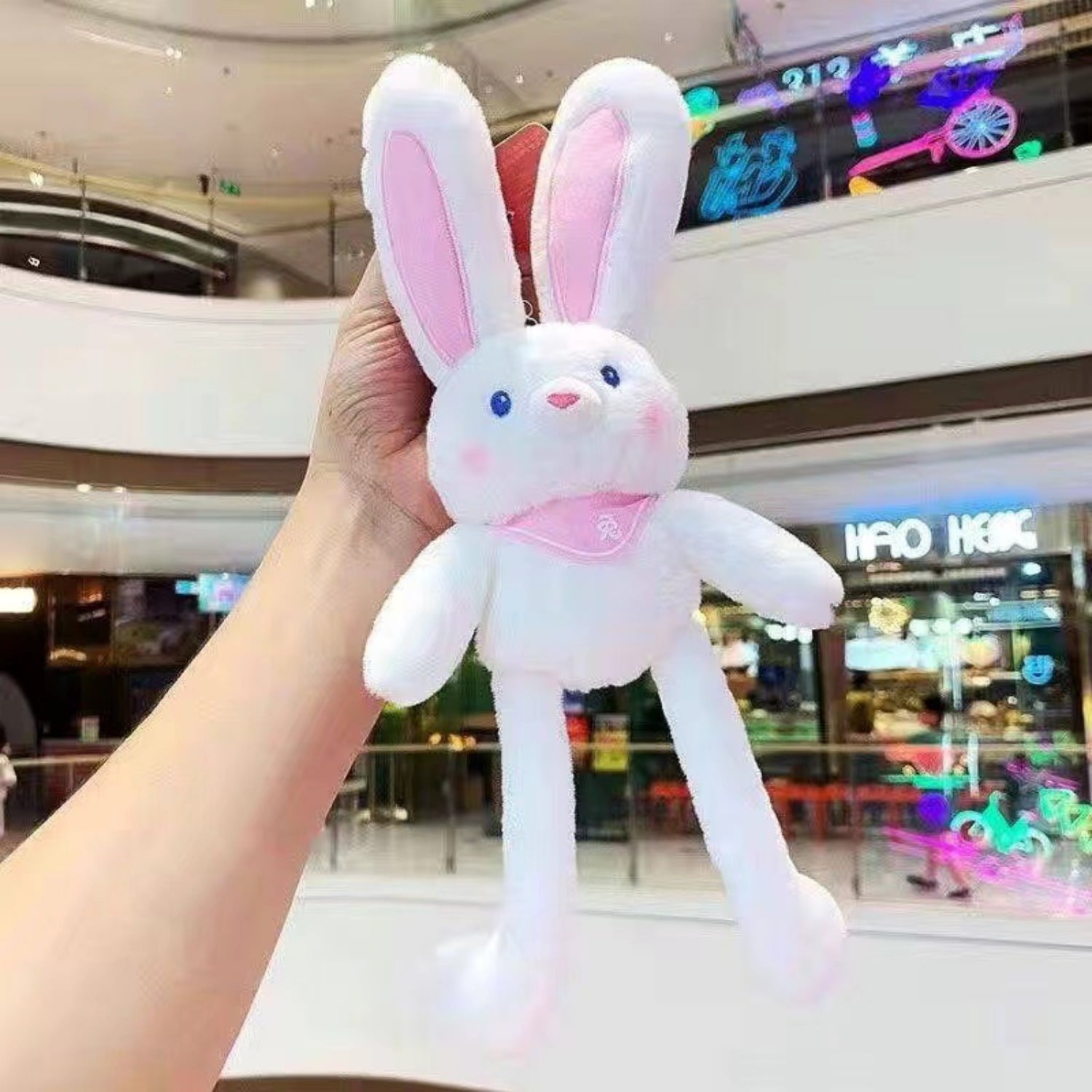 Click here for Heehom Pull Up Rabbit Plush Toy Keychain  Stretchy... prices
