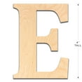 4 Inch Wooden Letter E Ready for Painting or Decorating - Walmart.com
