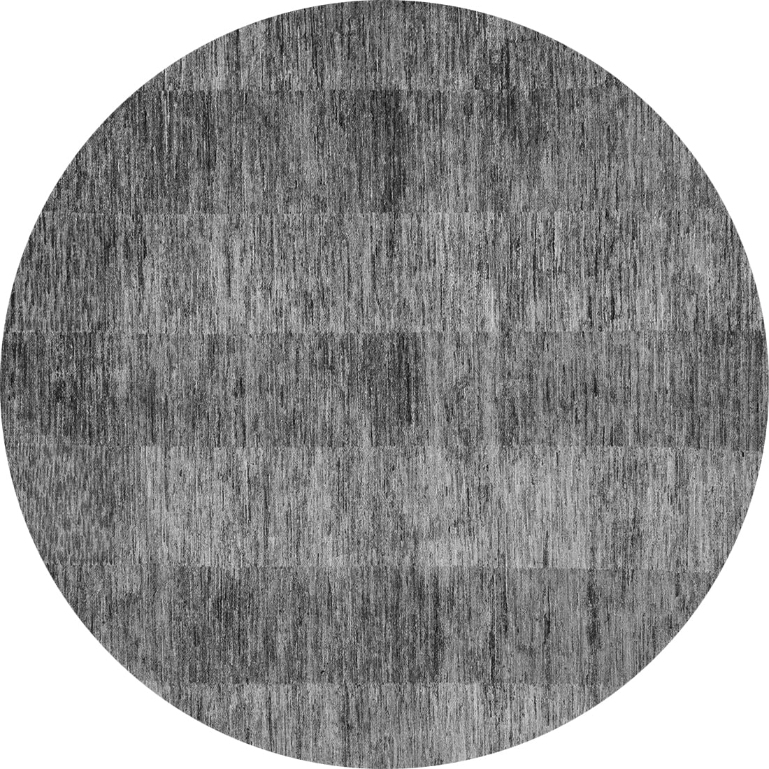 Ahgly Company Indoor Round Abstract Gray Modern Area Rugs, 5' Round ...