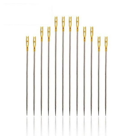 ShenFei Golden Tail 12 Pieces Easy Threading Needles Blind Needles Open ...