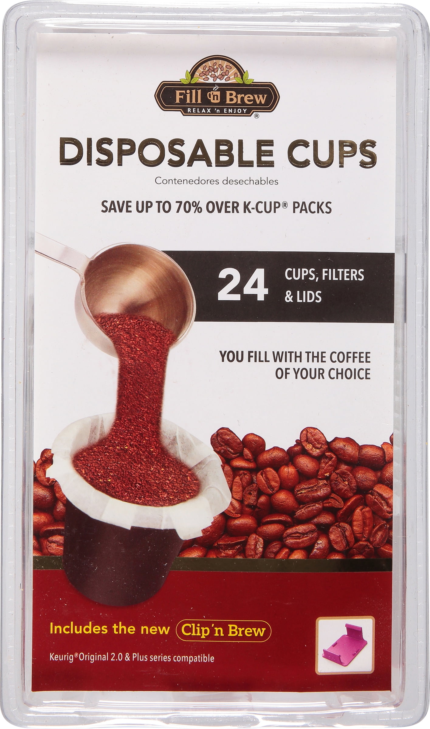 Fill 'n Brew, Disposable Cups - 24 ct - Walmart.com