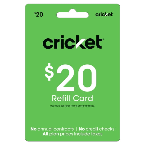 Cricket Wireless $20 e-PIN Top Up (Email Delivery) - Walmart.com