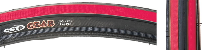 CST Premium Tire Czar 650Cx23 Black/Rd 120Lb - Walmart.com