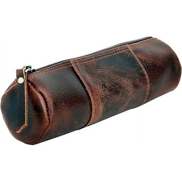 BE-TOOL Retro Leather Pen Case Pen Holder Pencil Pouch Protective with ...