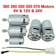 DC Motor For Kids Electric Car 550 RS390 RS380 RS550 12V 6V DL555 24V ...