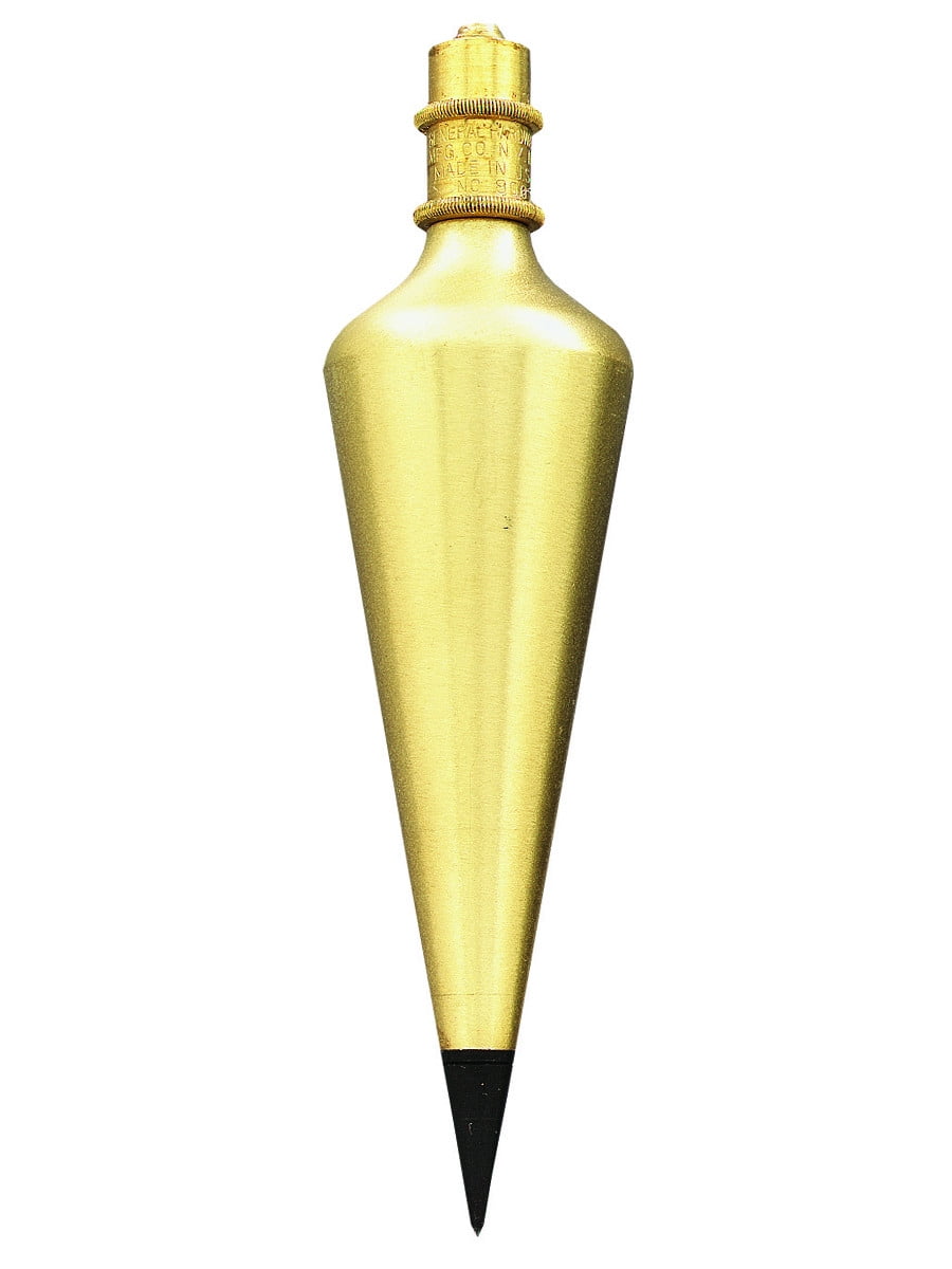 General Tools 800 16 Brass Plumb Bob, 16 Ounce - Walmart.com