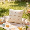 Easter Rabbit Pillow Cover, Small Fresh Cushion Case for Living Room ...