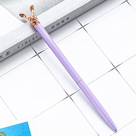 1 Piece Ballpoint Pen Cute Rabbit Bunny Wedding Rose Gold Metal ...