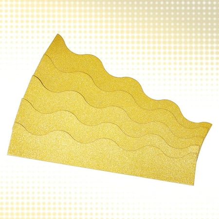 50pcs Gold Bulletin Board Borders, Glitter Scalloped Bulletin Borders ...