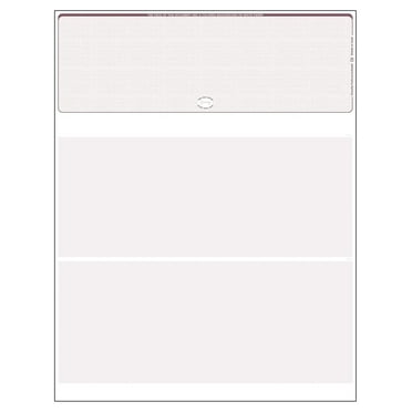 Computer Check Paper - Blank Personal Wallet Checks 3 on a Page ...