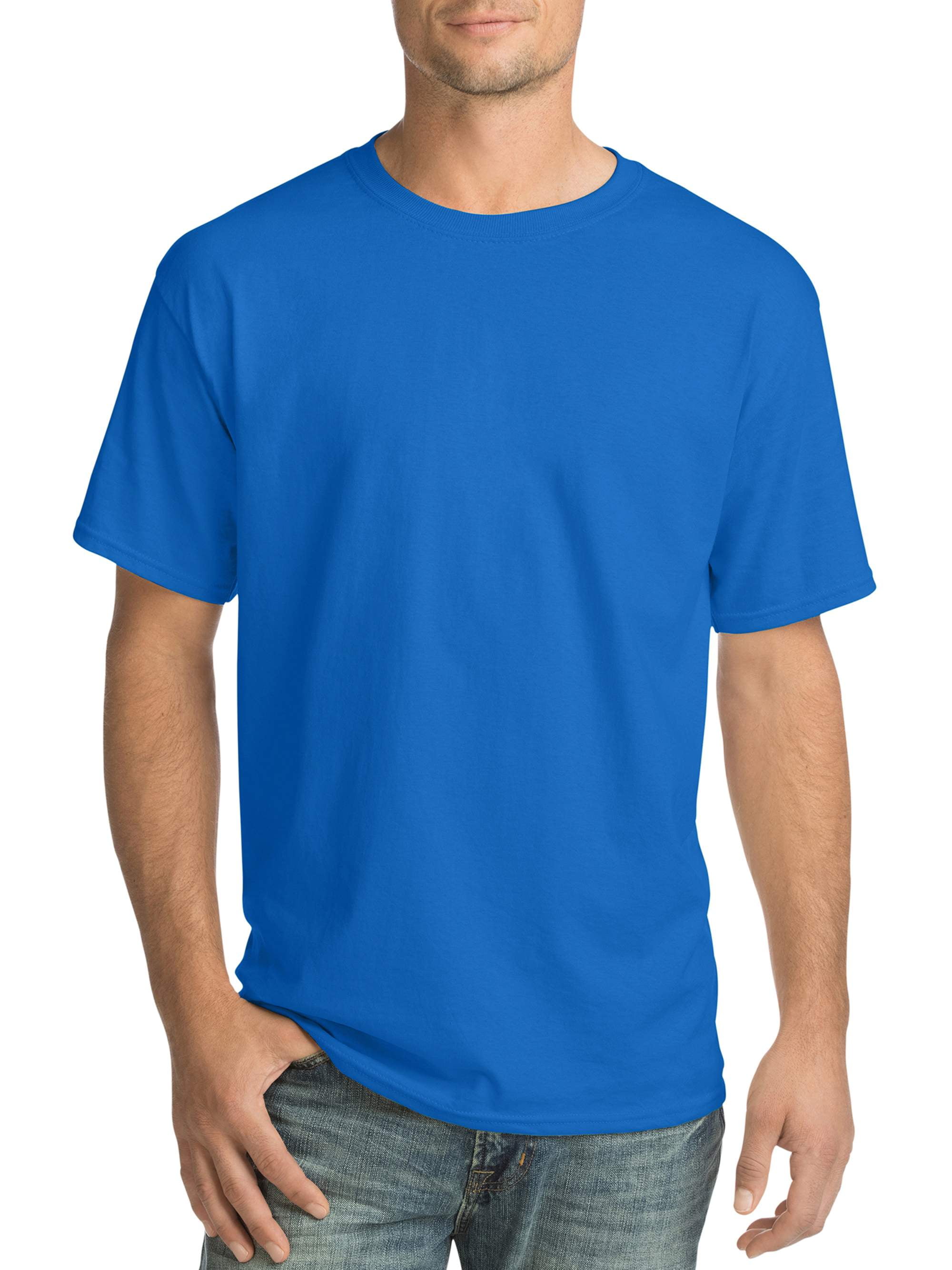 Hanes Men's and Big Men's ComfortSoft Short Sleeve Tee - Walmart.com