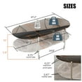 Walmart 2-Tier Glass & Slate Stone Coffee Table, Modern Oval Center ...