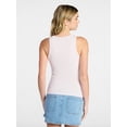 No Boundaries Ribbed High Neck Tank Top, Women's XXS-XXL - Walmart.com