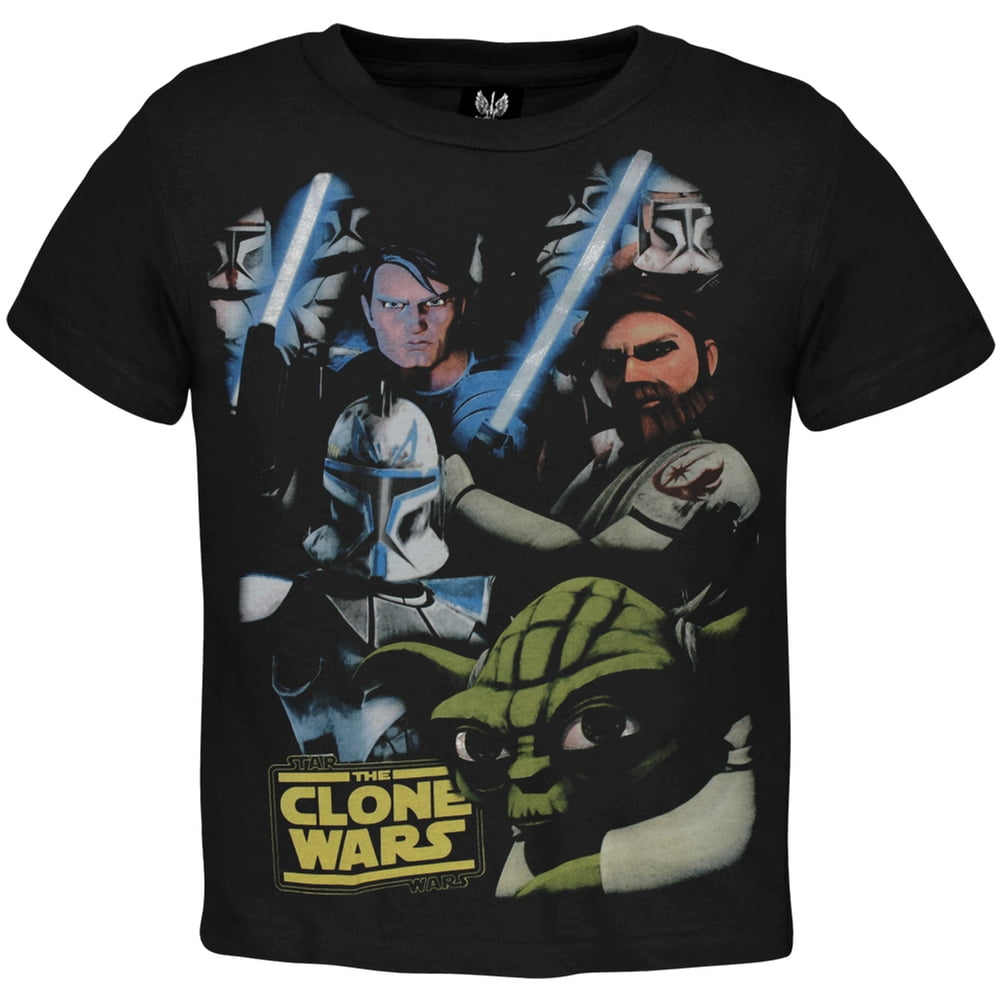 Star Wars Clone Wars Faces Juvy T Shirt Walmart