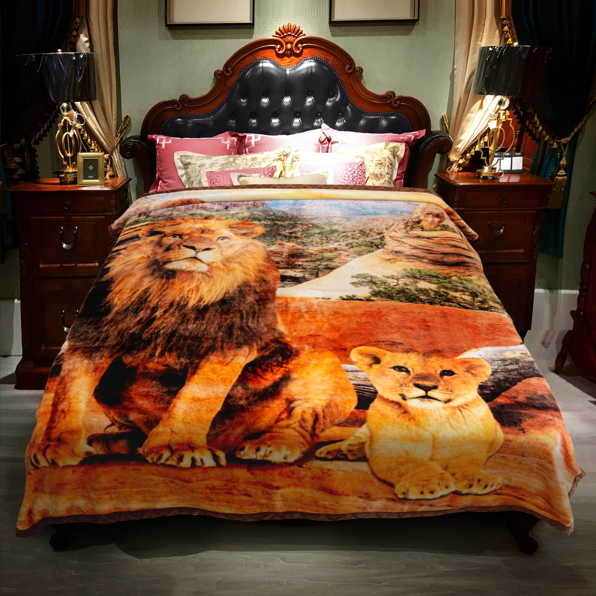King Size Soft Plush Heavy Thick Fleece Blanket For Winter 2 Ply