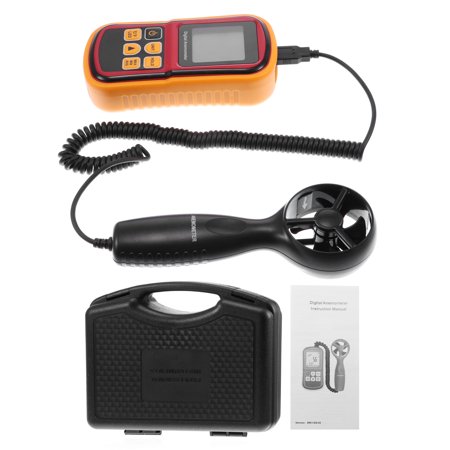 Multifunctional Anemometer Digital LCD Backlight Display Wind Speed ...