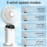 2 Packs Small Portable Fan- Handheld, Rechargeable Cooling Fans ...