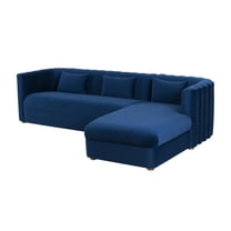 TOV Furniture Callie Cream Velvet Sectional - RAF - Walmart Business ...