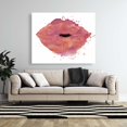 Begin Home Decor 2080-4860-FI77 48 x 60 in. Watercolor Pink Lipstick ...