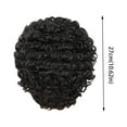 XIAQUJ Women's Trendy Short Curly Hair Wig Headgear Natural Color Human ...