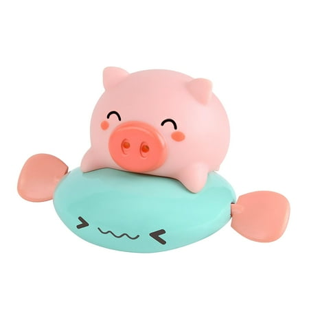 Baby Shower Swimming Pool Bath Toy Cute Clockwork Pig Dolphin Bath Toy ...