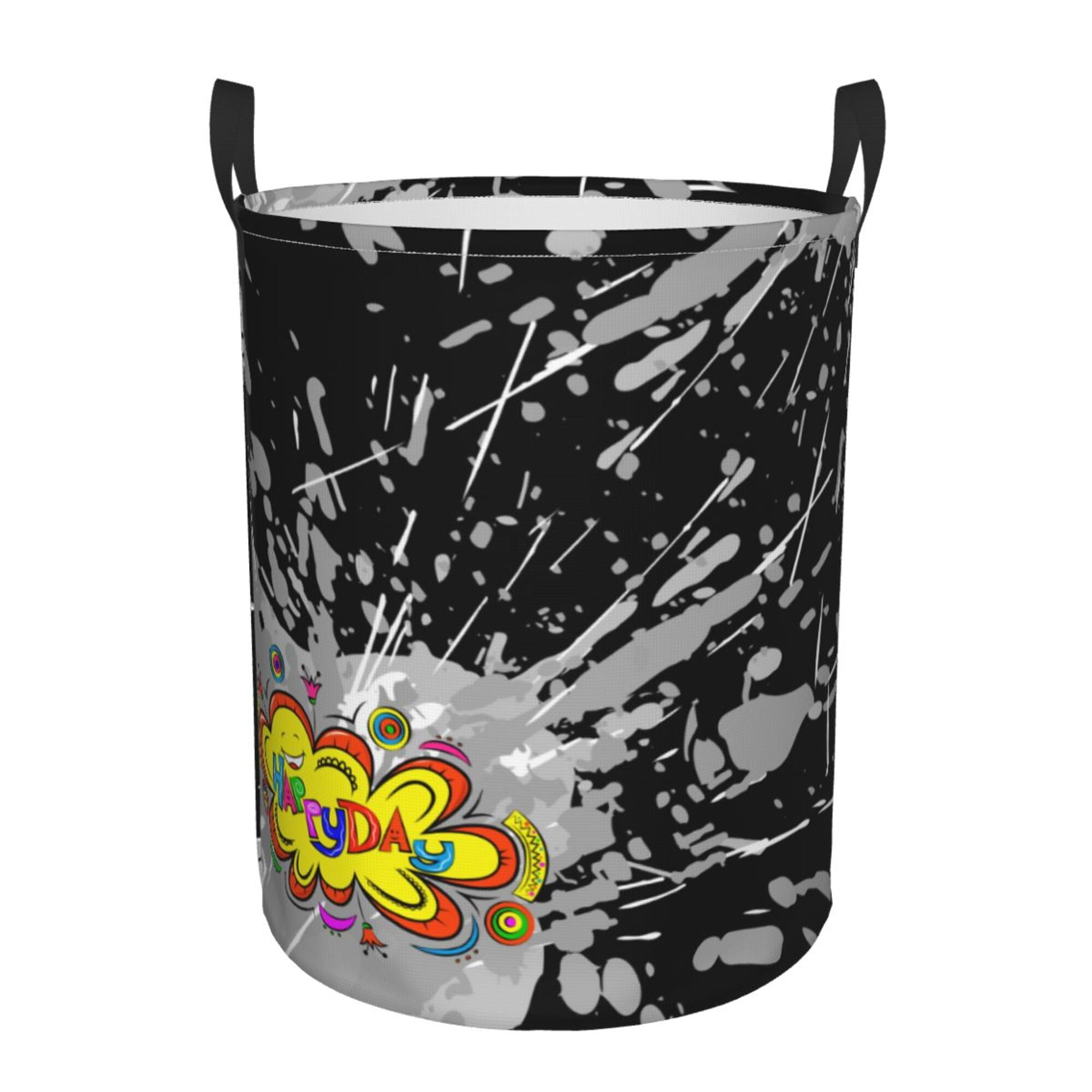 Happy Laundry Basket Organizer Collapsible -Dirty Clothes Hamper for ...