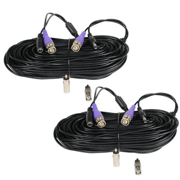 VideoSecu 10x 50 Feet Video Power Extension Cables Wires Cords for CCTV ...