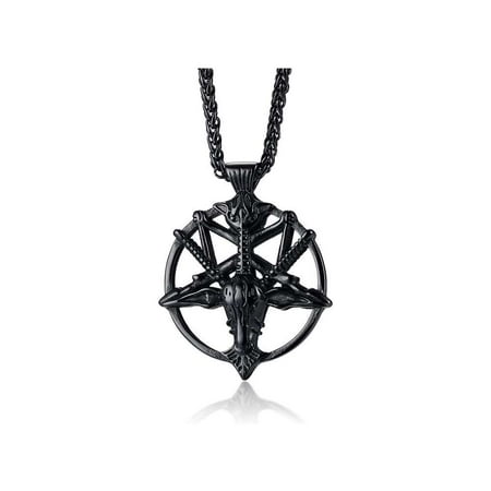 ALmi Stainless Steel Goth Gothic Witch Seal of Lucifer Sigil of Lucifer ...