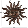 Free Shipping! DecMode Bronze Metal Sun Wall Decor with Smiling Face ...