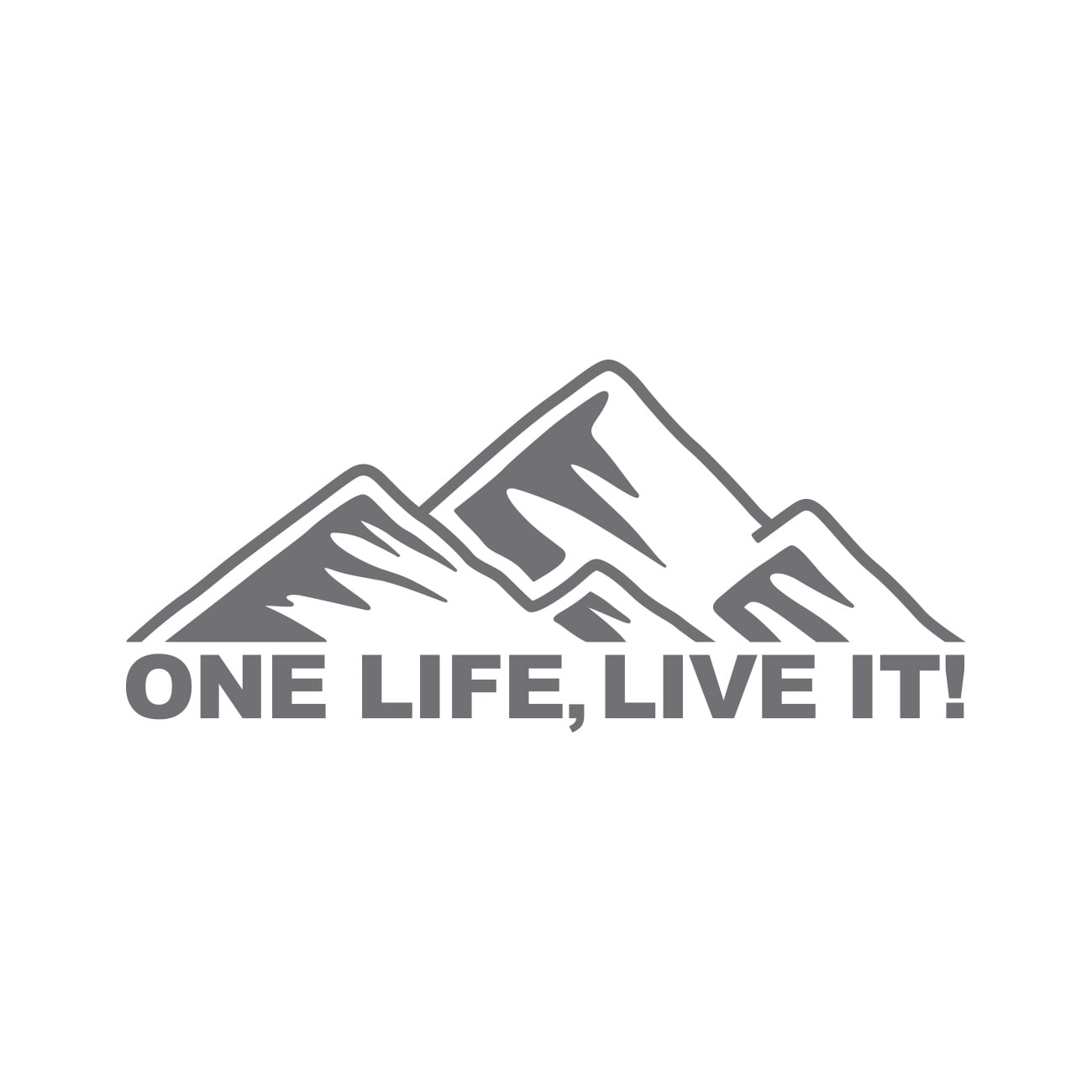One Life Live It Sticker Decal Die Cut - Self Adhesive Vinyl ...