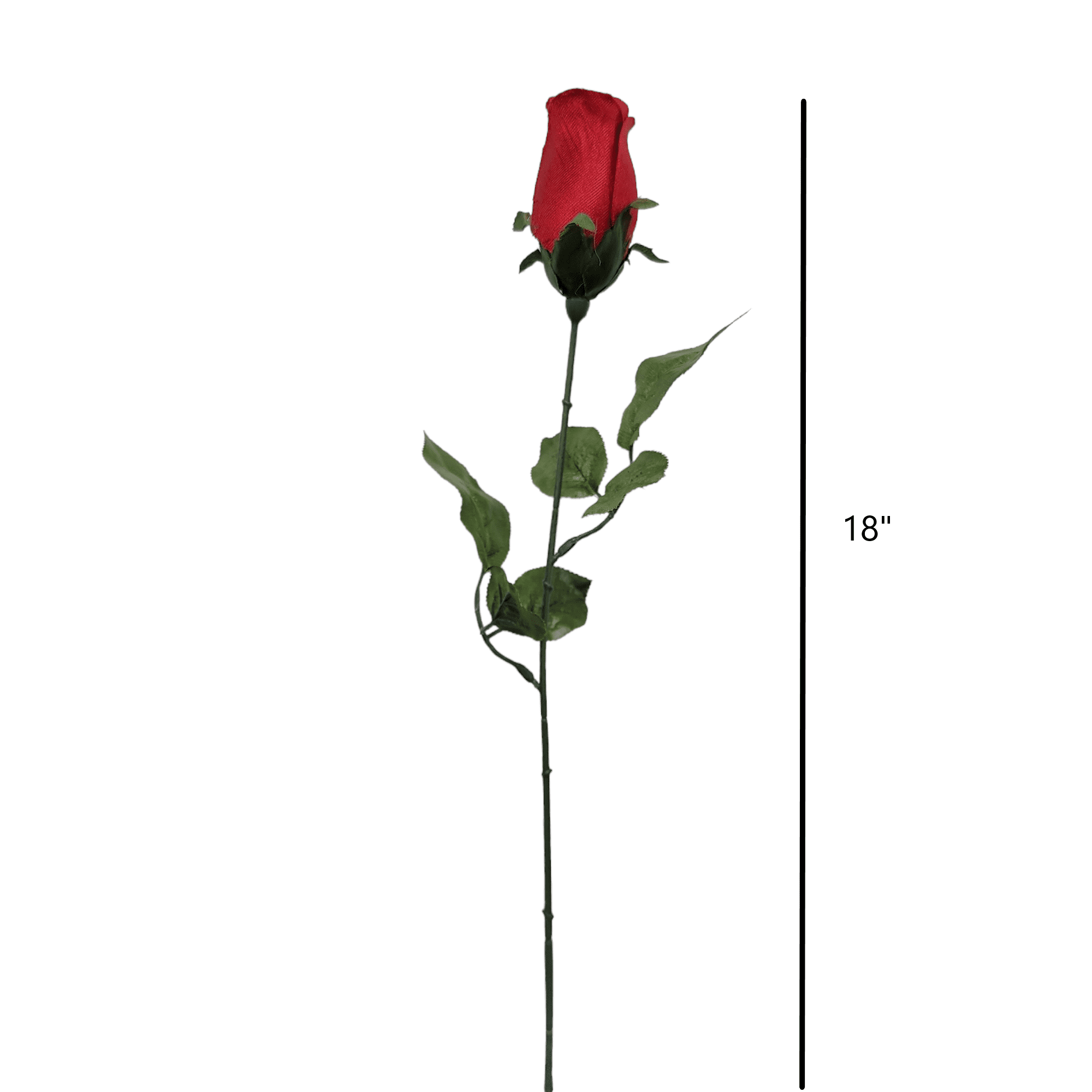 Single Red Rose With Stem