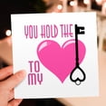 3drose, Image of Words You Hold the Key to My Heart, 6 Greeting Cards ...