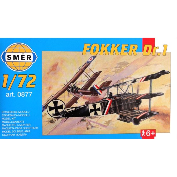 Fokker Dr I Triplane: Aces Baumer, Jacobs (1/72 model kit) - Walmart.com