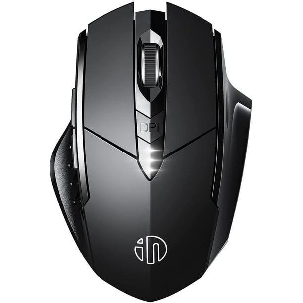 Bluetooth Mouse [Upgraded: Battery Level Visible], Inphic Rechargeable Wireless Mouse Multi ...