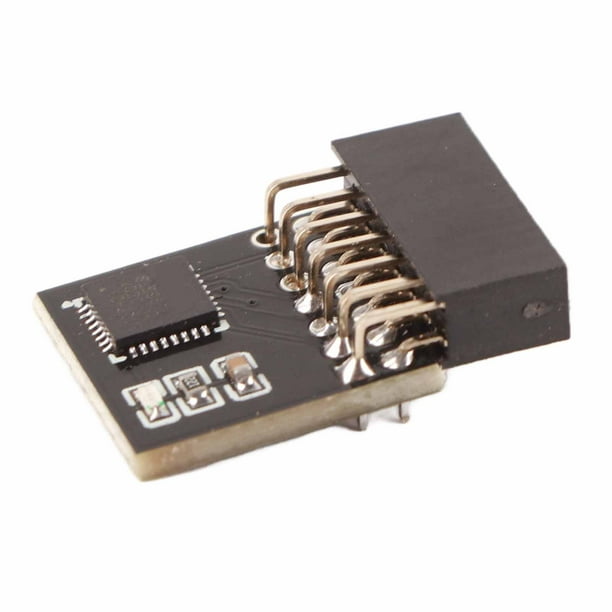 TPM 2.0 Module, Portable Black Secure Storage 14 Pin TPM Chip Efficient ...