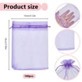100Pcs Organza Bags Jewellery Storage Pouches Wedding Favour Party Mesh ...