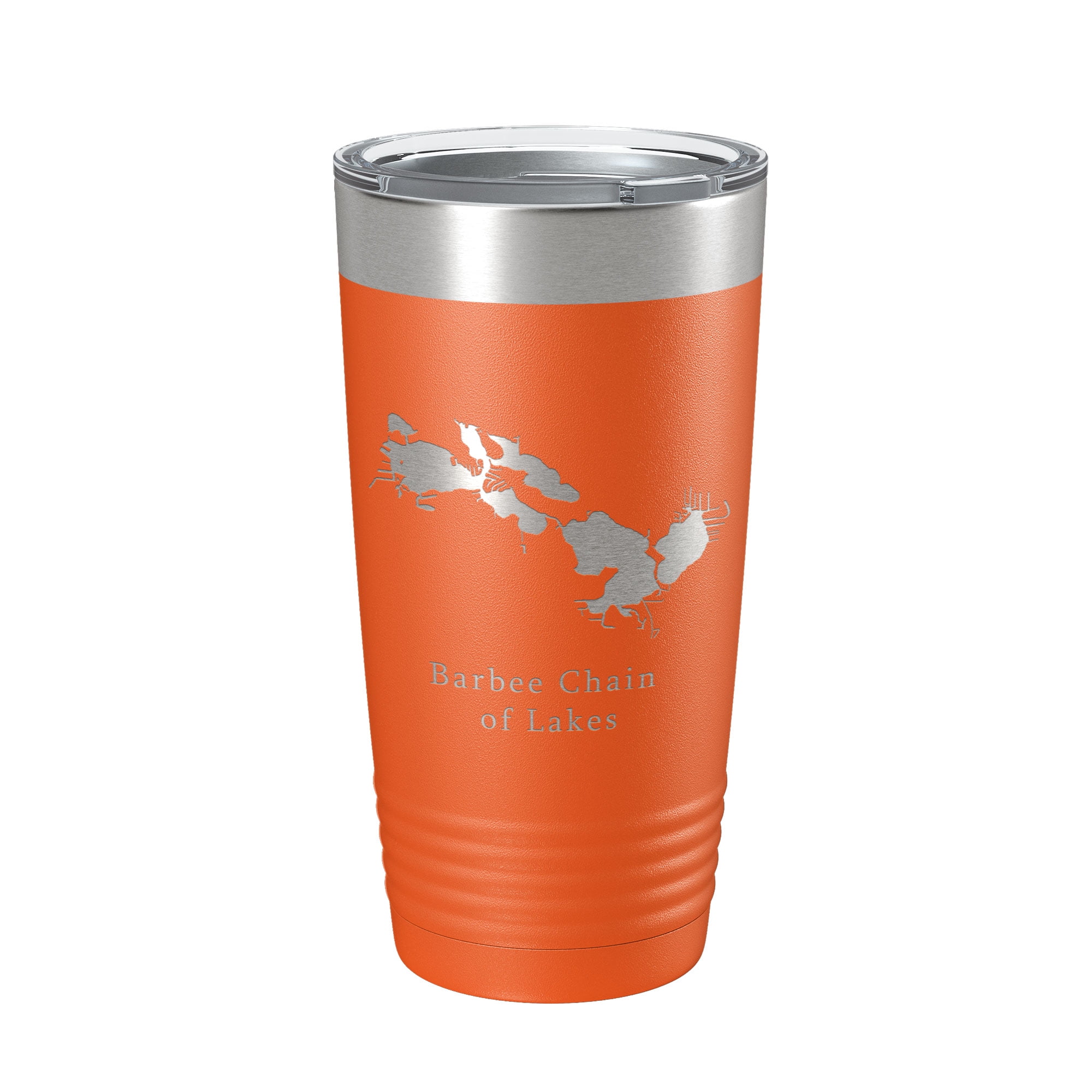 Barbee Chain of Lakes Map Tumbler Travel Mug Insulated Laser Engraved ...